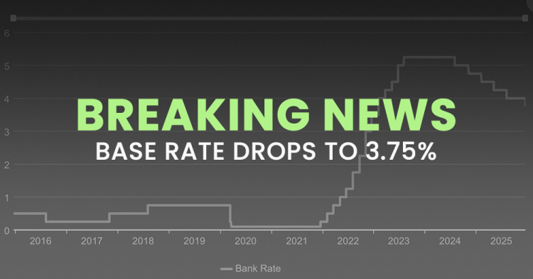 Breaking News: Bank of England Drops Base Rate To 3.75%