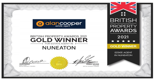 Alan Cooper Estates have won The British Property Award for Nuneaton