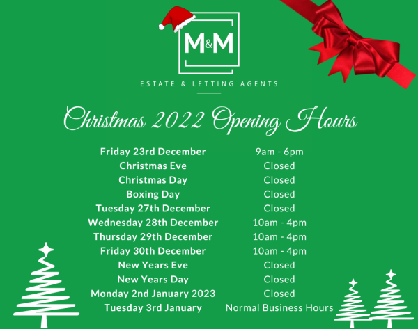 Christmas Opening Hours 2022