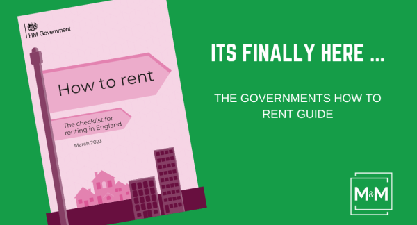 After delays the Governments How to rent guide has finally arrived ...