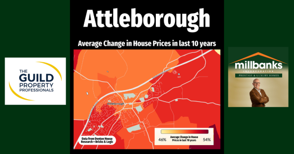 ORANGE HEAT MAP – House price Growth in Last 10 Years